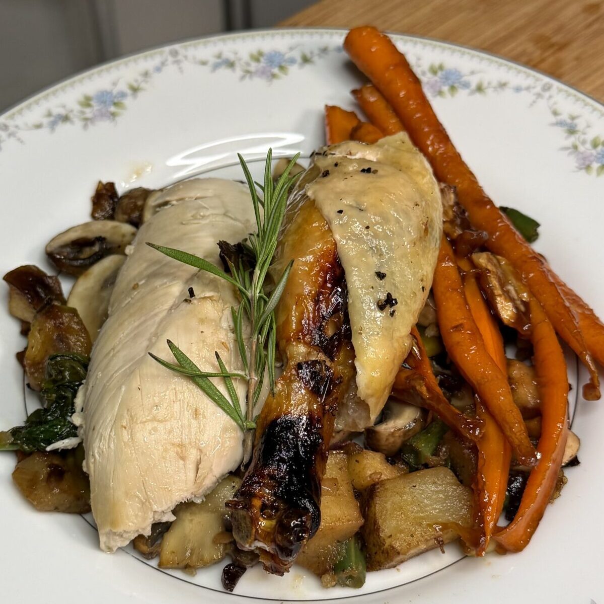Maple Hen Roast with Candied Goldenheart Carrots - THE ABROTHECARY